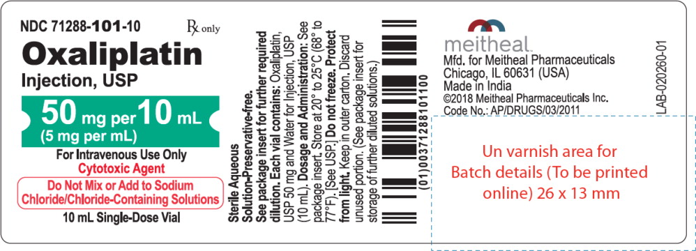 Rx Item-Oxaliplatin 50MG 10 ML Single Dose Vial by Meitheal Gen Eloxatin