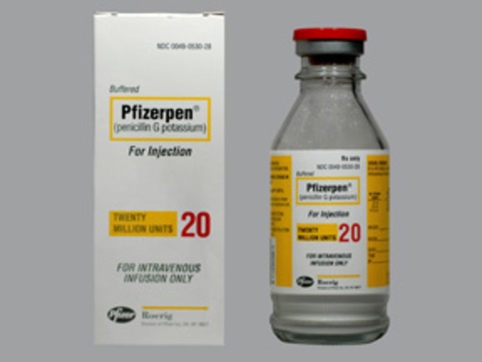 Rx Item-Pfizerpen 20MIL UN Vial by Pfizer Pharma USA Injec penicillin G ...
