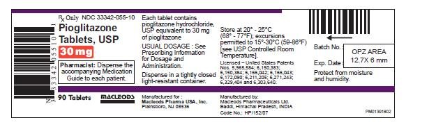 Rx Item-Pioglitazone 30MG 90 Tab by Macleods Pharma USA Gen Actos