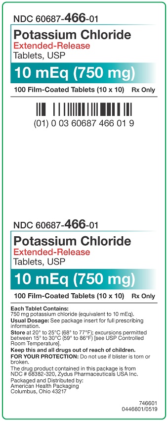 Rx Item-Potassium Chloride AHP 10MEQ 100 Tab by AHP UD