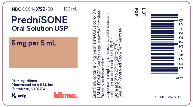 Rx Item-Prednisone 5MG/5ML 120 ML Sol by Hikma Pharma USA