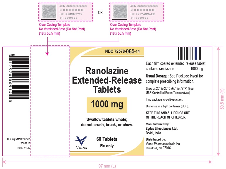 Rx Item-Ranolazine 1000Mg Er 60 Tab By Viona Gen Ranexa Aspruzyo