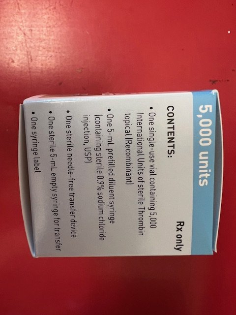 Rx Item-Recothrom 5000Iu Kit By Baxter Thrombin Topical