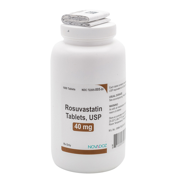 Rx Item-Rosuvastatin 40Mg 1000 Tab By Novadoz Pharma Usa Gen Crestor