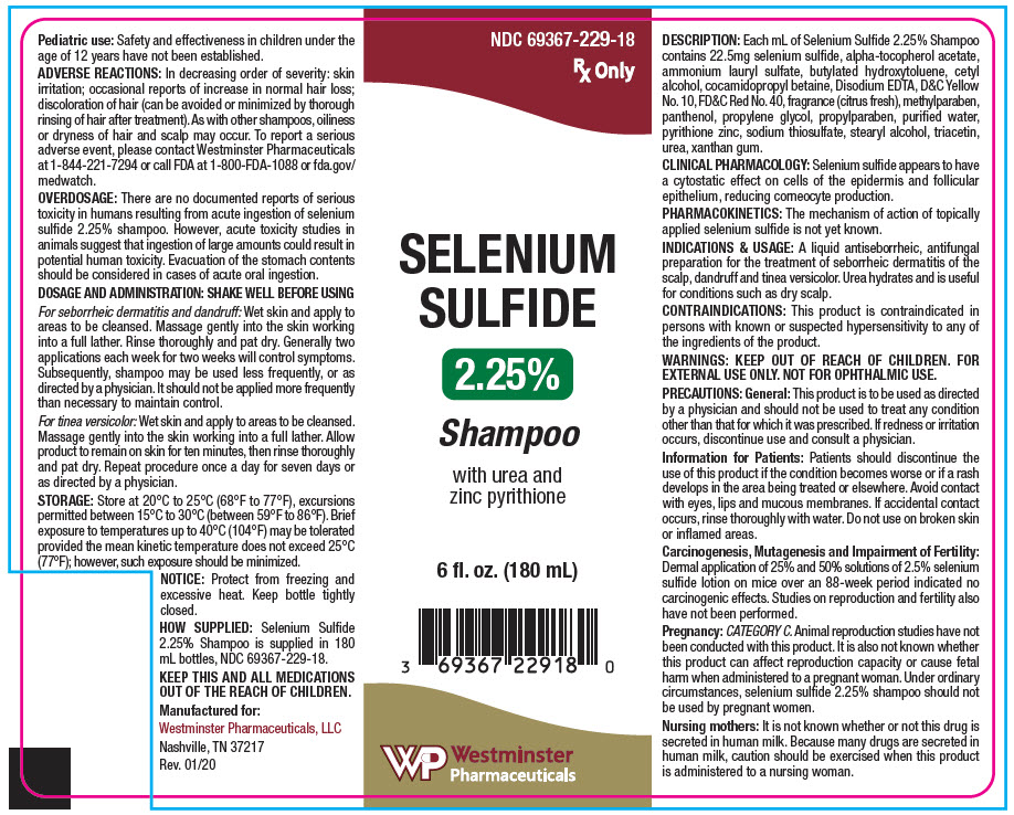 Rx Item-Selenium Sulfide 2.25% 180 Ml Shampoo By Westminster Pharma USA L