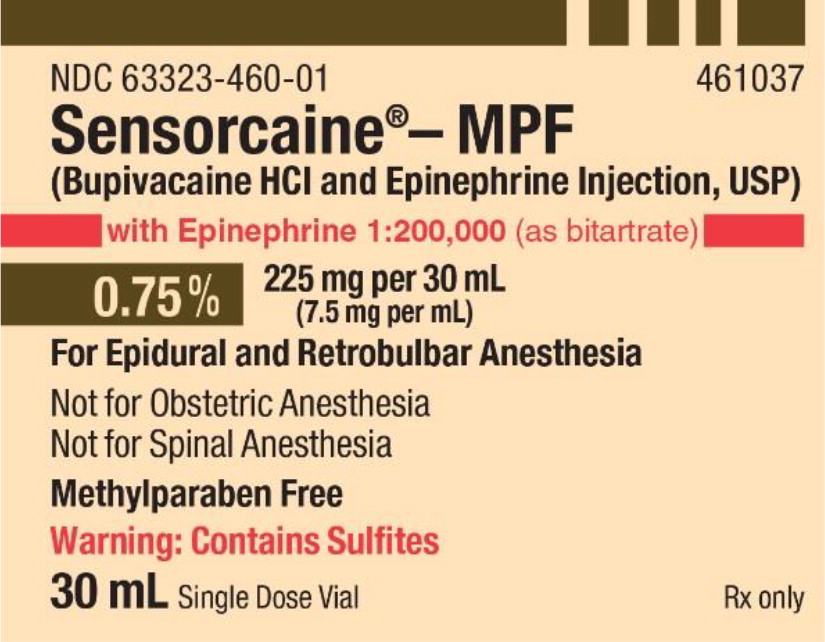 Rx Item-Sensorcaine-Epinephrine Pf 0.75%-1 200K Sdv 25X30 Ml Vial By ...
