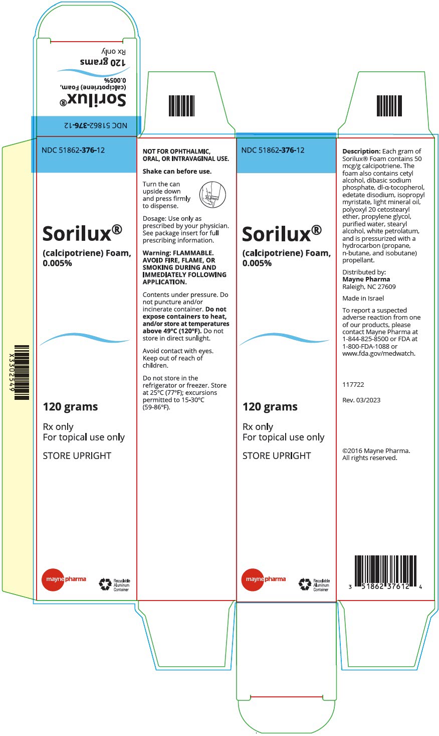 Rx Item-Sorilux 0.005% 120 Gm Foam By Metrics -Branded