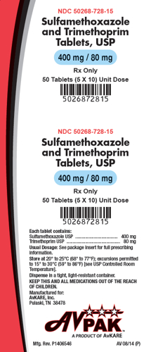 Rx Item-Sulfamethoxazole-Trimethoprim Gen Septra 400/80 Mg 50 Tab By Avkare