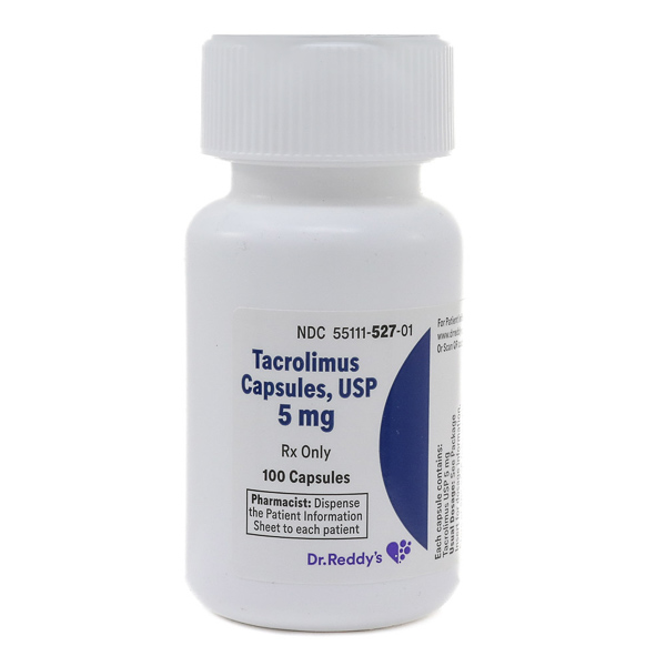 Rx Item-Tacrolimus 5 Mg Cap 100 By Dr. Reddys Gen Prograf