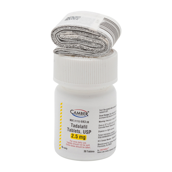 Rx Item-Tadalafil 2.5Mg 30 Tab By Camber Pharma USA