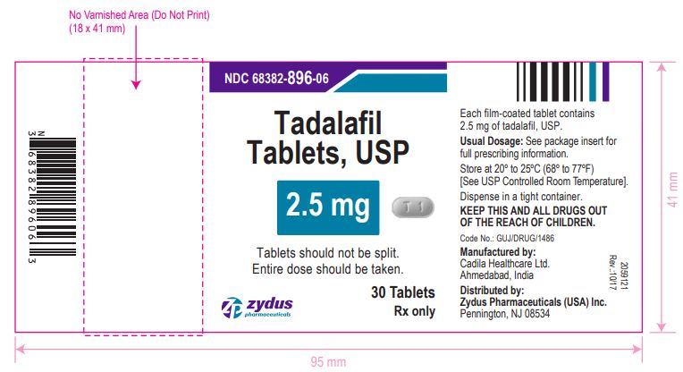 Rx Item-Tadalafil 2.5Mg 30 Tab By Zydus Pharma USA Gen Cialis