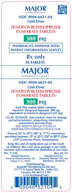 Rx Item-Tenofovir Dis 300Mg 30 Tab By Major Pharma USA Gen Viread