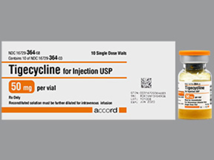Rx Item-Tigecycline 50MG 10 Single Dose Vial by Accord Gen Tygace