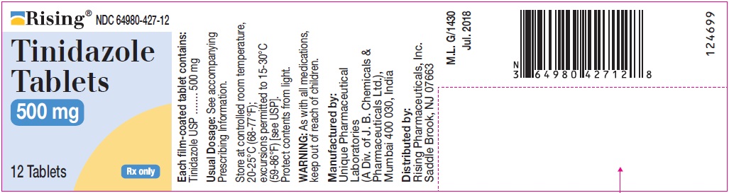 Rx Item-Tinidazole 500Mg 12 Tab By Rising Pharma USA Gen Tindamax
