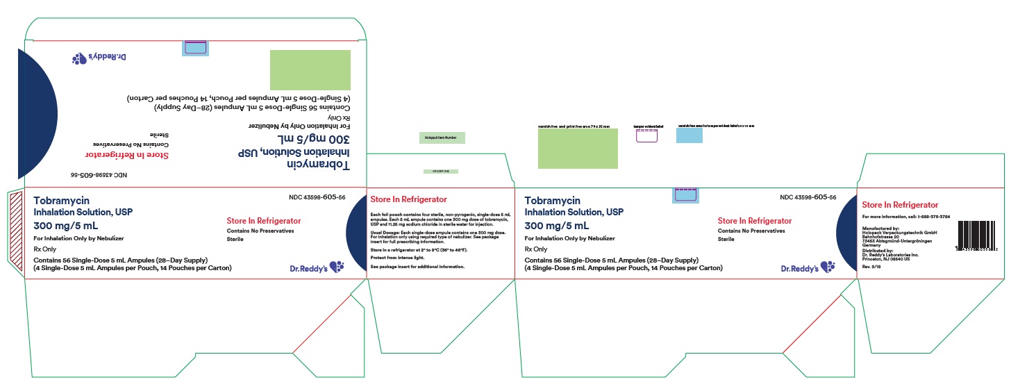Rx Item-Tobramycin 300Mg 56X5 Ml Amp-Keep Refrig- By Dr Reddys Lab USA