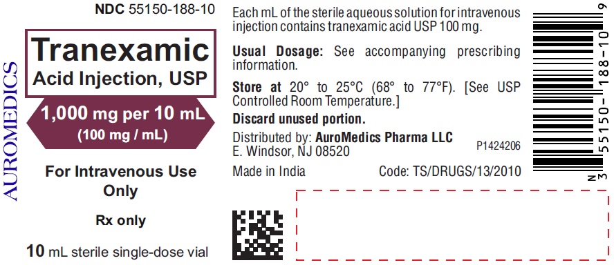 Rx Item-Tranexamic 100Mg/Ml 10X10 Ml Vial By Auromedics Pharma USA