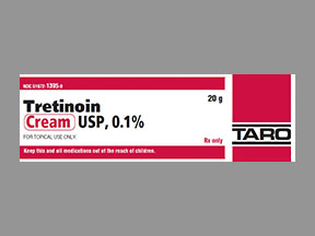 Rx Item-Tretinoin 0.1% 20 Gm Cream By Taro Pharma USA Gen Retin A