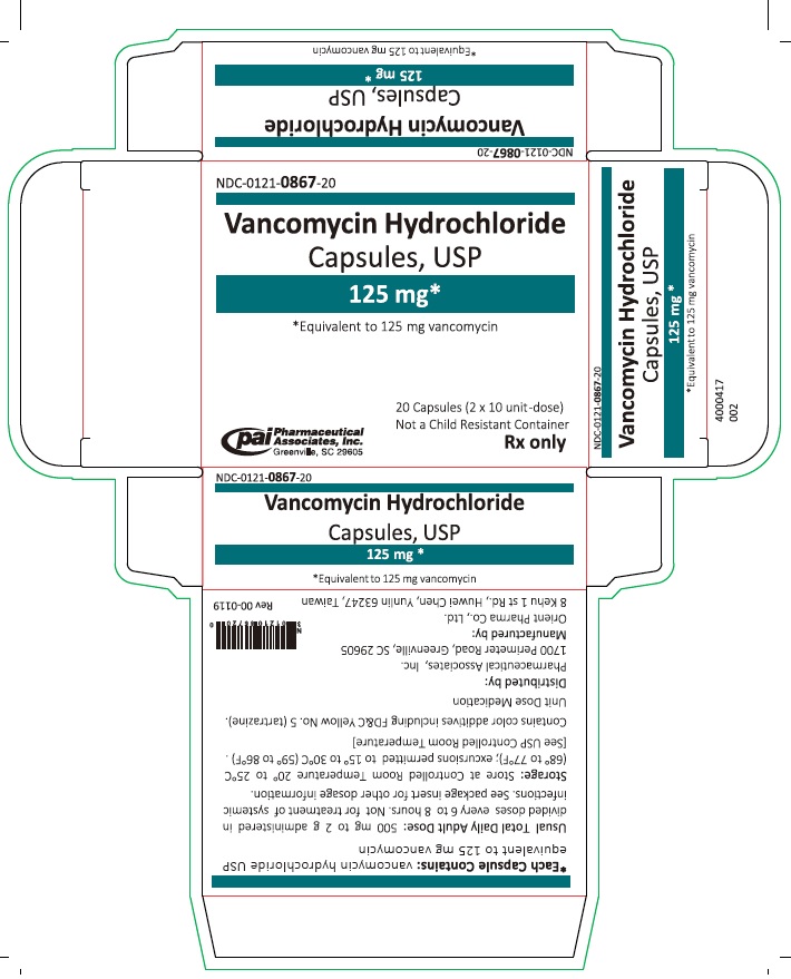 Rx Item-Vancomycin 125MG 20 Cap by Pharmaceutical Associates USA Gen ...