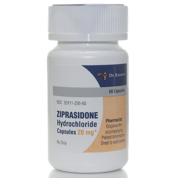 Rx Item-Ziprasidone Hcl 20MG 60 Caps by Dr Reddys Lab USA Gen Geodon
