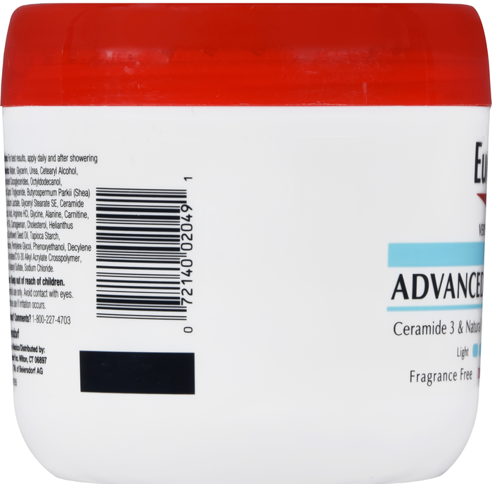 Eucerin Advanced Repair Cream Jar 16Oz By Beiersdorf/Cons Prod