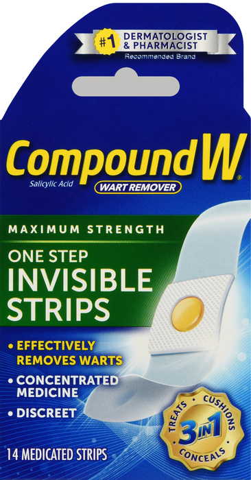 Compound W Invisible Strips 14Ct By Medtech