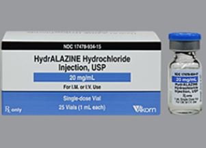 Hydralazine Injection 20 mg/mL By Akorn