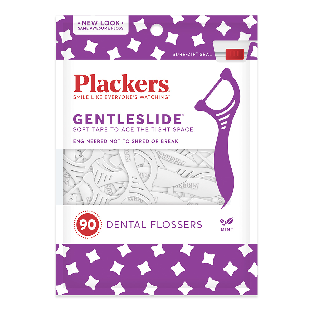 Plackers Flossers Gentleslide 90 Count Case Of 72-66451/SA375JR-AM-18