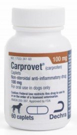 Caprovet (Carprofen) Caplets for Dogs 100mg, 60 By Dechra Veterinary ...