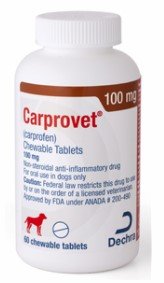 Carprovet (Carprofen) Chewable Tablets for Dogs 1 By Dechra Veterinary ...