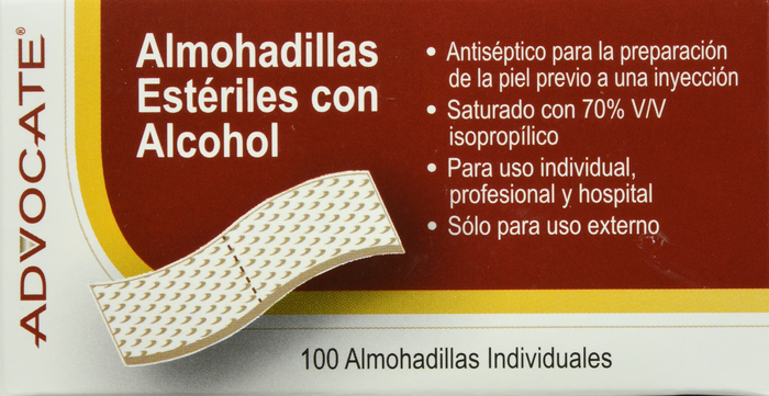 Case of 100-Advocate Sterile Alcohol Prep Pads 100 Count by Pharma Supply