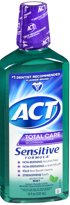 ACT Total Care Liquid Sensmint 18 oz By Chattem Drug & Chem Co USA
