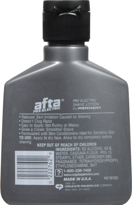 Afta Pre-Electric Lotion Regular After Shave 3 oz By Colgate Palmolive USA