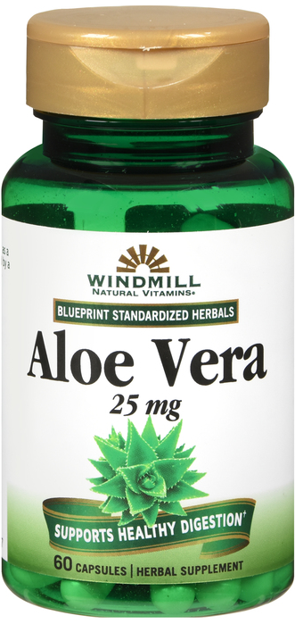 Aloe Vera Extract Capsule 25 mg 60 By Windmill Health Products USA