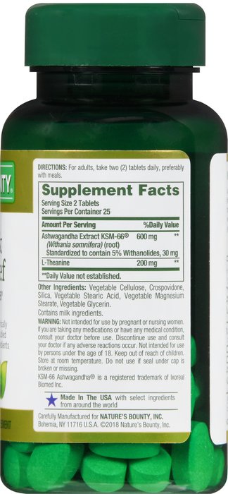 Anxiety Stress Relief Tab 50 By Nature's Bounty USA