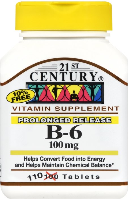 21st Century B- 6 100 mg Tablets 110 EA