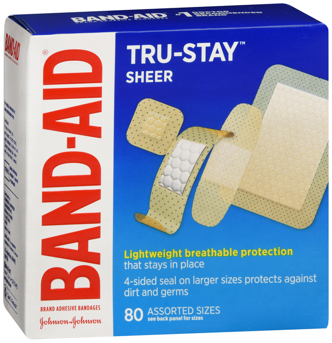 Band Aid Comfort-Flex Sheer Asst Bandage 80 By J&J Consumer USA