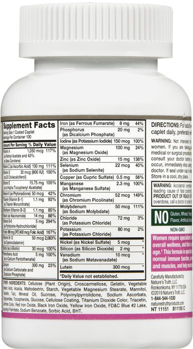 Pack of 12-ABC Complete Women's Multivitamin Caplet 100 By Natures Truth