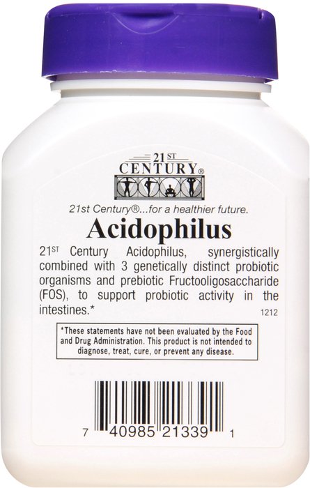 Case of 24-Acidophilus Capsule 100 By 21st Century USA