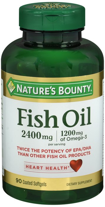 Case of 24-Fish Oil Odorless 2400 mg Sg Soft Gel 2400 mg 90 By Nature's ...