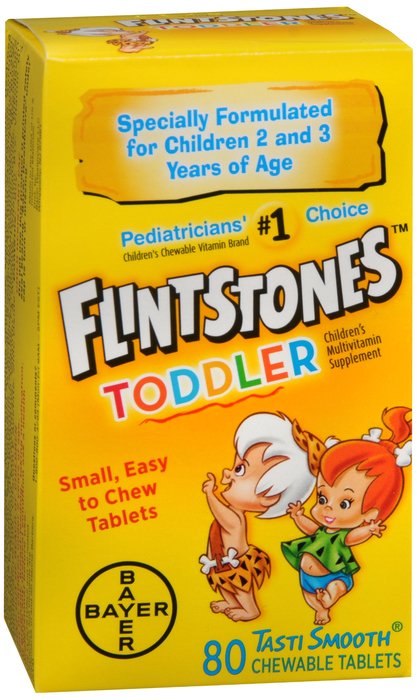 Case of 24-Flintstones Toddler Chews Chewable 80 By Bayer Corp/Consumer ...