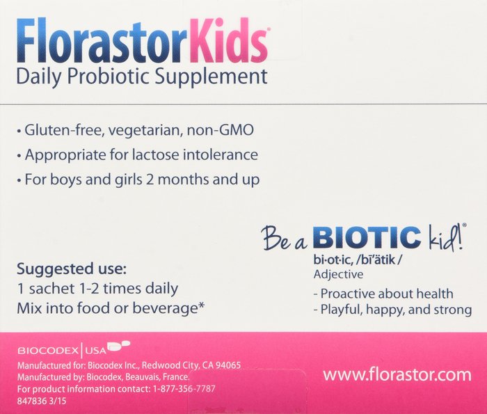 Case of 24-Florastor Kids 250 mg Powder 250 mg 30 By Biocodex Pharma ...