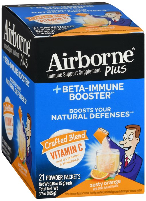 Case of 48-Airborne & Beta Immune Citrus Powder 21 By RB Health USA