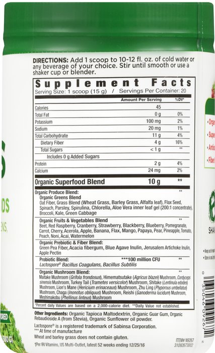 Country Farms Spr Green Nat Drnk Mx Powder 10.6 oz By Windmill Health ...