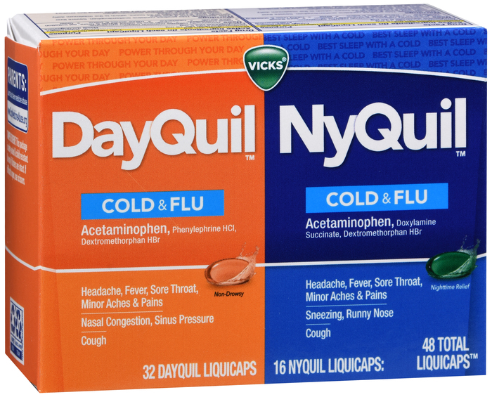 Dayquil-Nyquil Liquicaps 48 By Procter & Gamble Dist Co USA