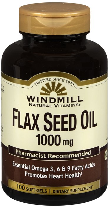Flax Seed Oil 1000 mg Sgc Soft Gel 1000 mg 100 By Windmill Health ...