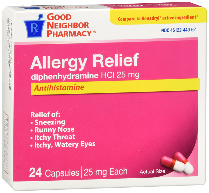 Pack of 12-Good Neighbor Pharmacy Allergy Relief Diphenhydramine 25mg ...