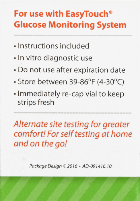 Pack of 12-GNP Easy Touch Glucose Test Strip 50 By MHC Medical Products /GN