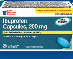 GNP Ibuprofen Mini Sgc Liqui-Gels 200 mg 20 By Bionpharma /GNP USA