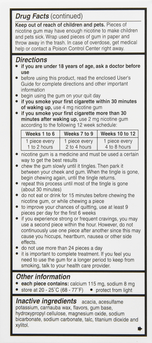 Case of 24-Good Neighbor Pharmacy Nicotine Gum 2mg Sugar Free Mint 40ct