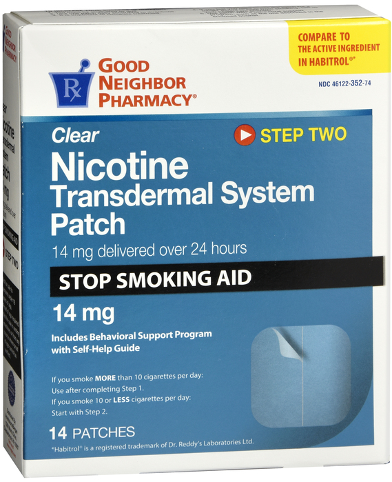 Pack of 12-GNP Nicotine Patch 14 mg / Day Patch 14 mg 14 By Apotex Corp ...